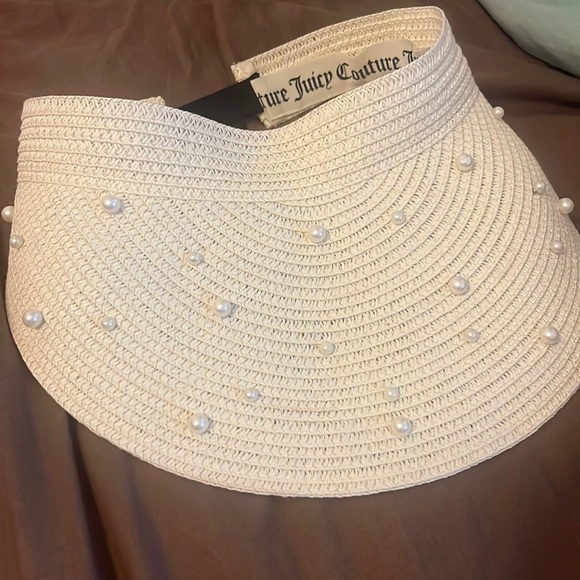 Juicy Couture | Accessories | Juicy Couture Pearl Visor | Poshmark
